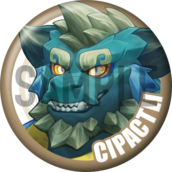 "Cipactli" Character Can Badge – LIFEWONDERS SHOP